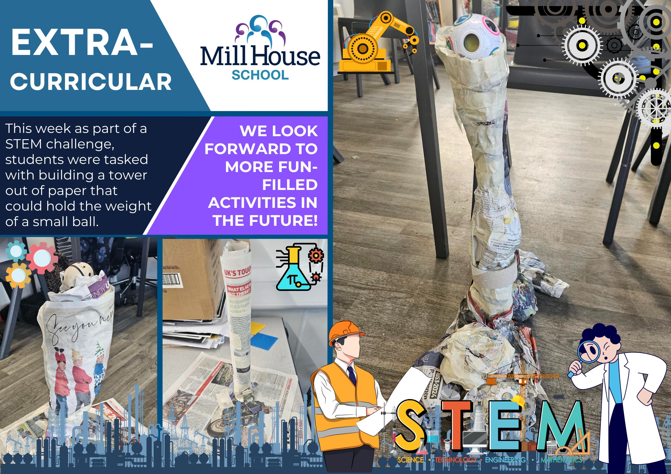 Building Skills with STEM: Paper Tower Challenge - Mill House School