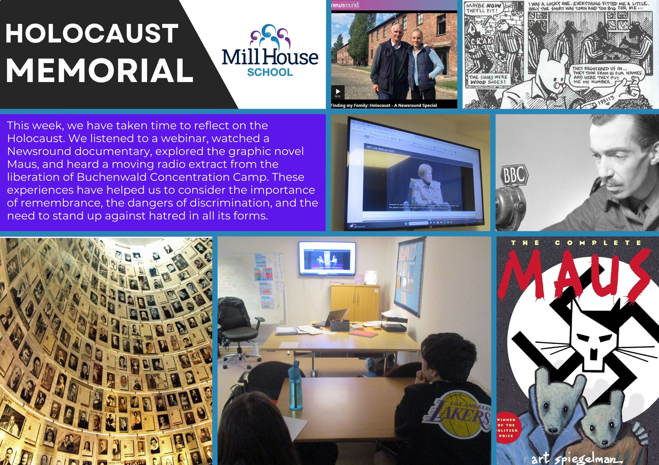 Holocaust Memorial Week at Mill House School - Mill House School