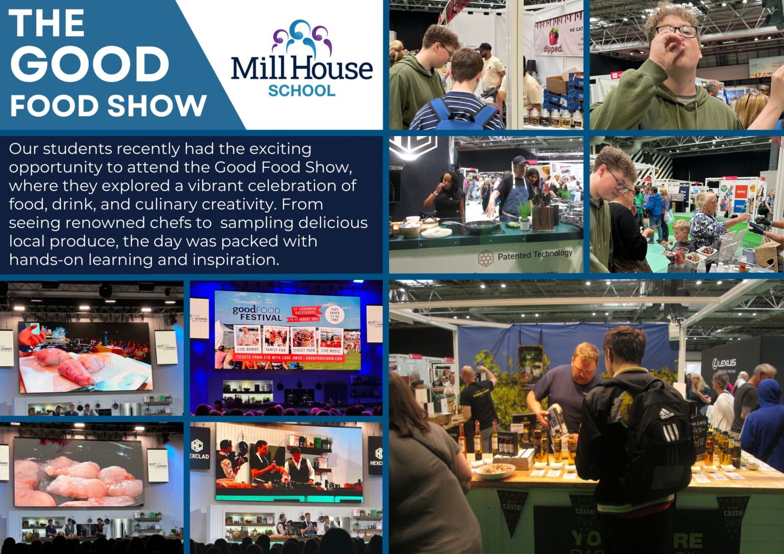 A Taste of Inspiration: Students Visit the Good Food Show - Mill House ...