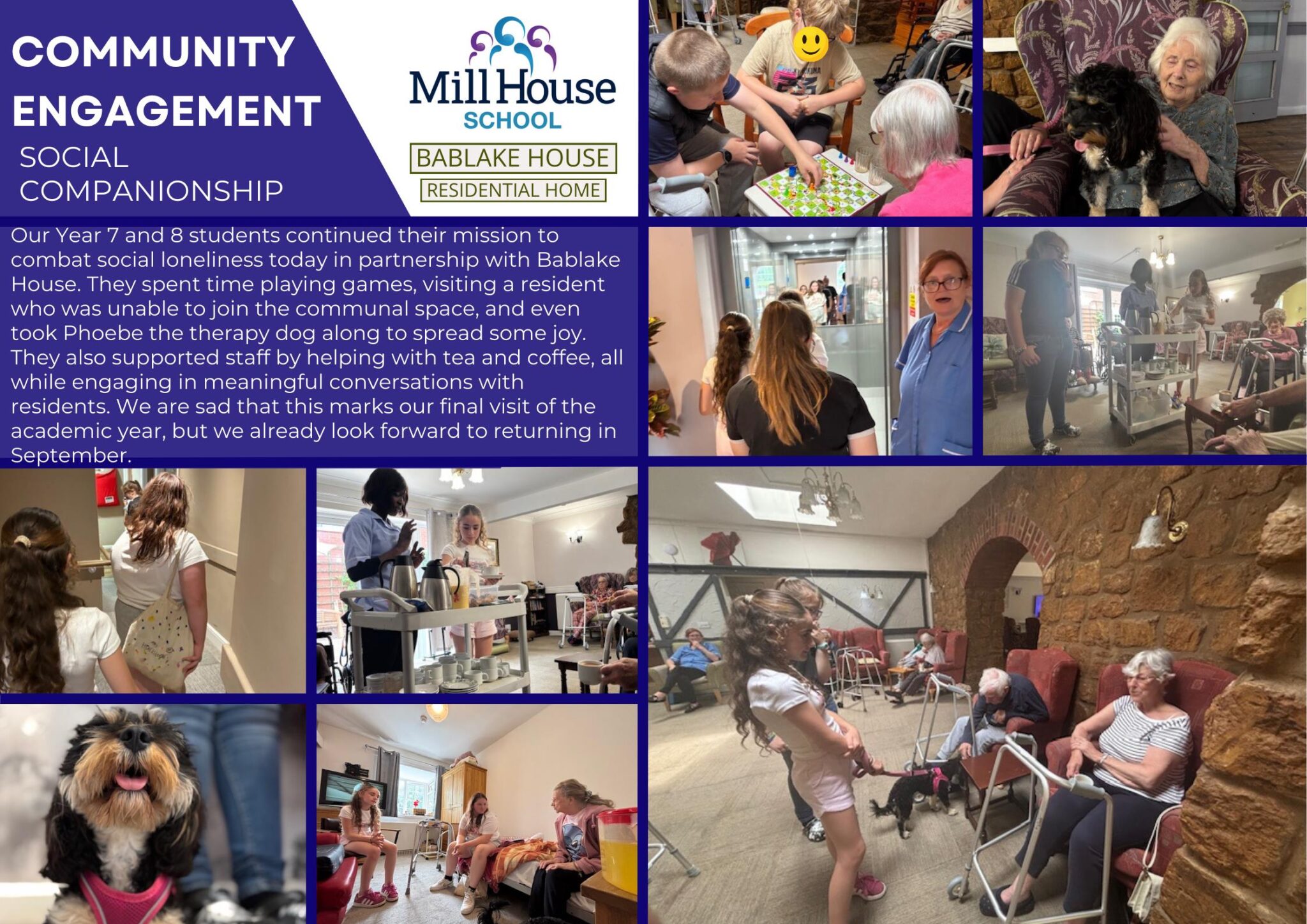 Year 7 and 8 Students Bring Joy to Bablake House – Final Visit of the ...