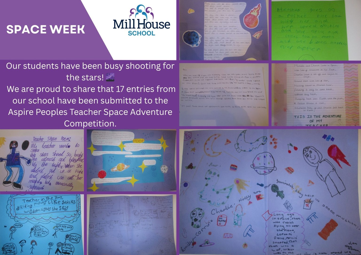 Our Students Enter the Aspire Space Adventure Competition! - Mill House ...