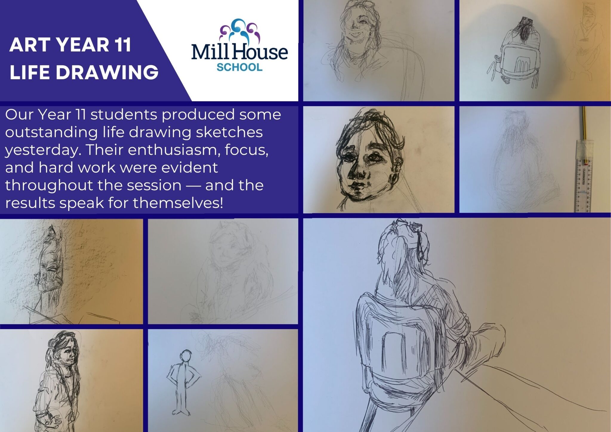 Fantastic life drawing sketches from our talented Year 11 students ...